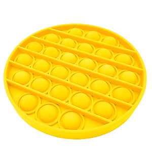 RadBizz Push Pop Bubble Fidget Sensory Toy - for Autism, Stress, Anxiety - Kids and Adults (Yellow)