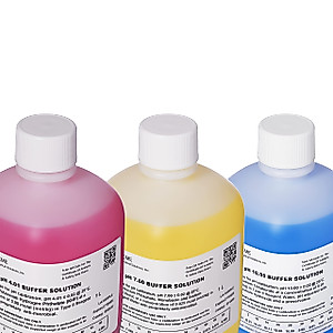 Acme Analytical Solutions pH 4, 7 & 10 Buffer Solution Kit, 3 x 1 Liter, pH Meter Calibration Solutions, NIST Traceable Reference Standards, Designed for All pH Meters, pH Buffer Combo, 3 Quarts