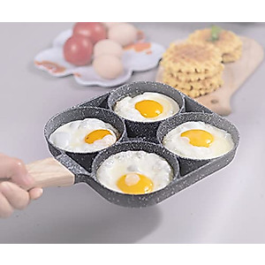 Aluminum 4-cup non-stick frying pan suitable for all heat sources