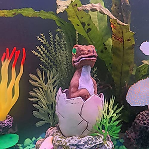 ZYHW Aquarium Dinosaur Thematic Decorations Fish Tank Dinosaur Egg Oxygen Action Air Bubble Crafts for Aquarium,Fish Tank Ornaments