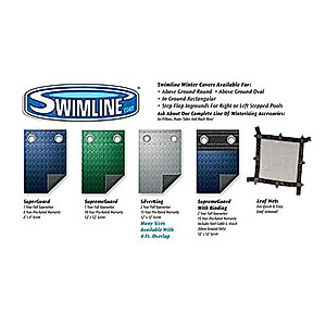 Swimline 18' Round Above Ground Swimming Pool Winter Cover Heavy Duty (6 Pack)
