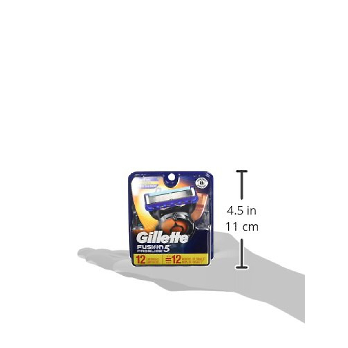 Gillette Fusion ProGlide Manual Men's Razor Blade Refills, 12 Count, Mens Razors/Blades