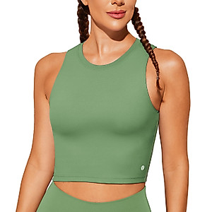 Natural Feelings Nudi Sports Bras for Women Removable Padded Yoga Tank Tops Sleeveless Fitness Workout Crop Tops