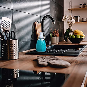 (3 Pack) Clear Plastic Foaming Soap Dispensers Pump-Bottles Compatible with Dr. Bronners Castile Liquid Soap, 250ml (8.5 oz) - Pack of 3