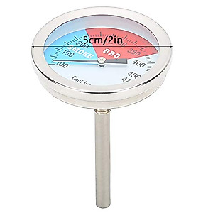 Garden Supplies Stainless Steel Barbecue Oven Cooking Thermometer Temp Gauge Kitchen Utensils