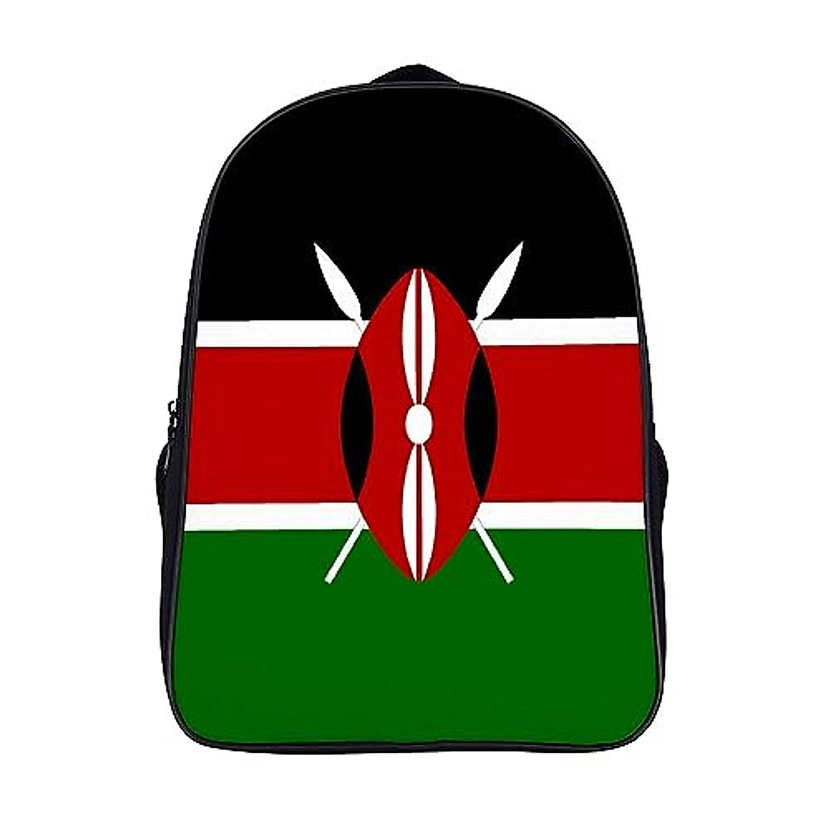 Kenyan Flag 16 Inch Backpack Laptop Bag Casual Daypack for Traveling Camping Shopping