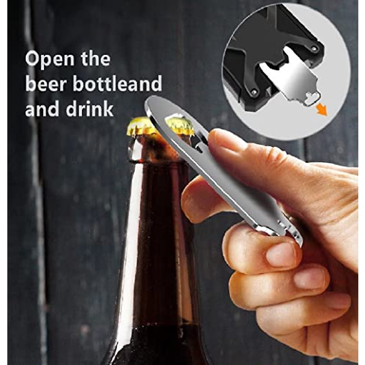 MYXL Original 2 in 1 Beer Can Opener Manual Smooth Edge ,Universal Soda Can Openers Remover That Cuts Open the Top,Compact Portable Kitchen Bar Tool,Handheld Safety Small Can Opener. (green)