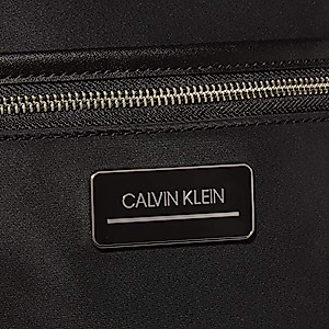 Calvin Klein womens Sussex Nylon Backpack, Black/Silver, One Size