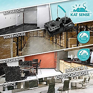 Rat Trap Outdoors, Set of 4, Reusable Indoor Pest Control Solutions for Trapping Large Rats, Chipmunks Squirrels. Instant Humane Kill Rodent Snap Traps That Work, A Better Effective Alternative