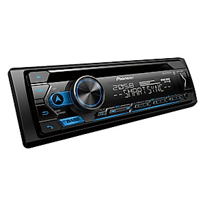 Pioneer Single-DIN in-Dash CD AM/FM Receiver MIXTRAX, Bluetooth, USB, Spotify, iPhone and Android Bundled with Alphasonik Earbuds