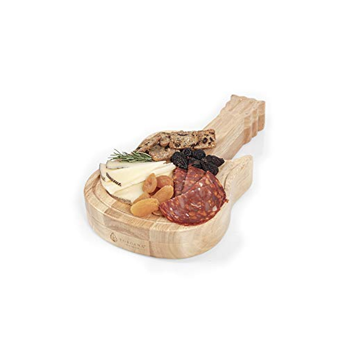 TOSCANA - a Picnic Time brand Guitar Cheese Board & Knife Set, Novelty Charcuterie Board Set with Cheese Knifes, Cheese Boards Charcuterie Boards, Serving Platter, (Bamboo)