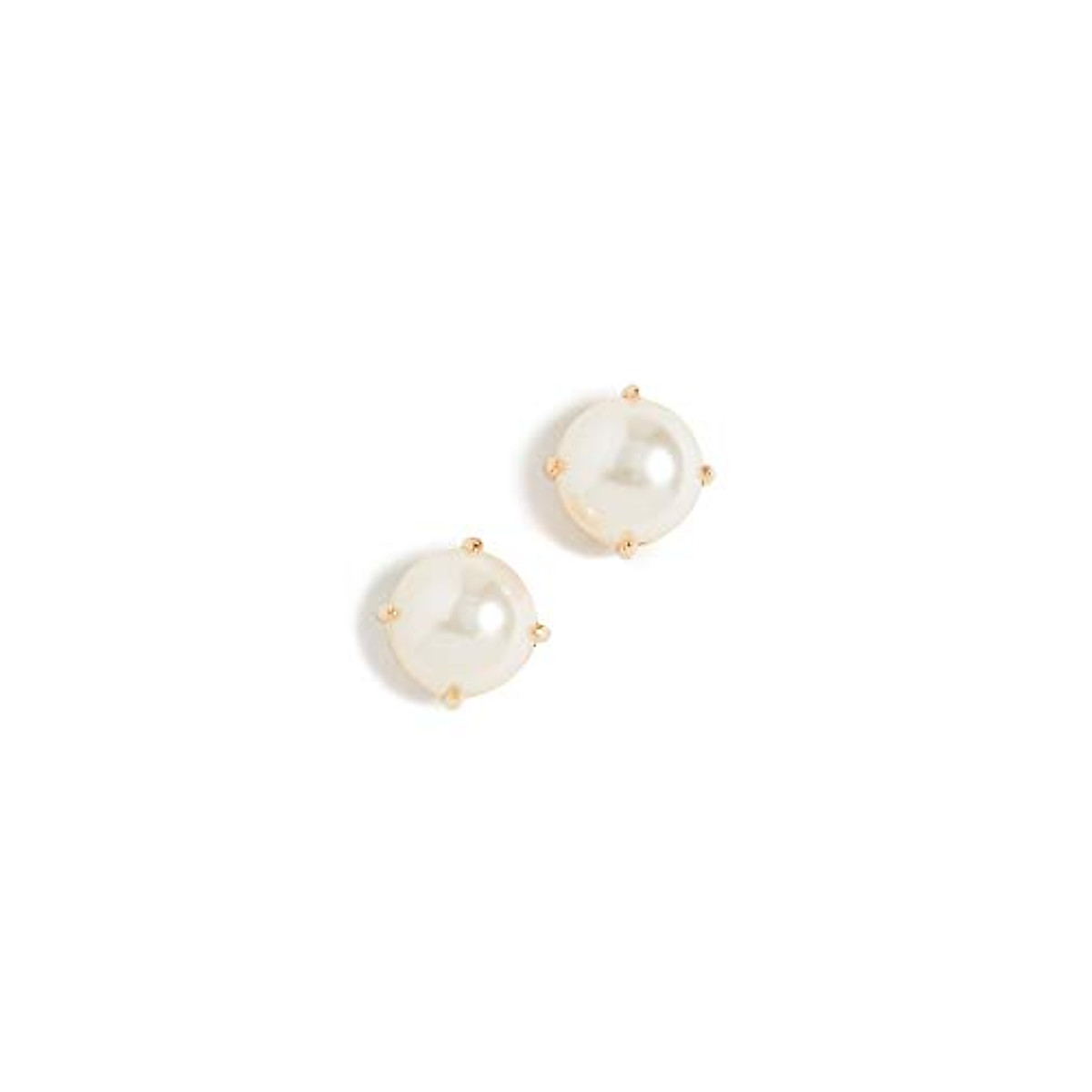 Lele Sadoughi Women's Ashford Imitation Pearl Studs, Ivory Pearl, Off White, Gold, One Size