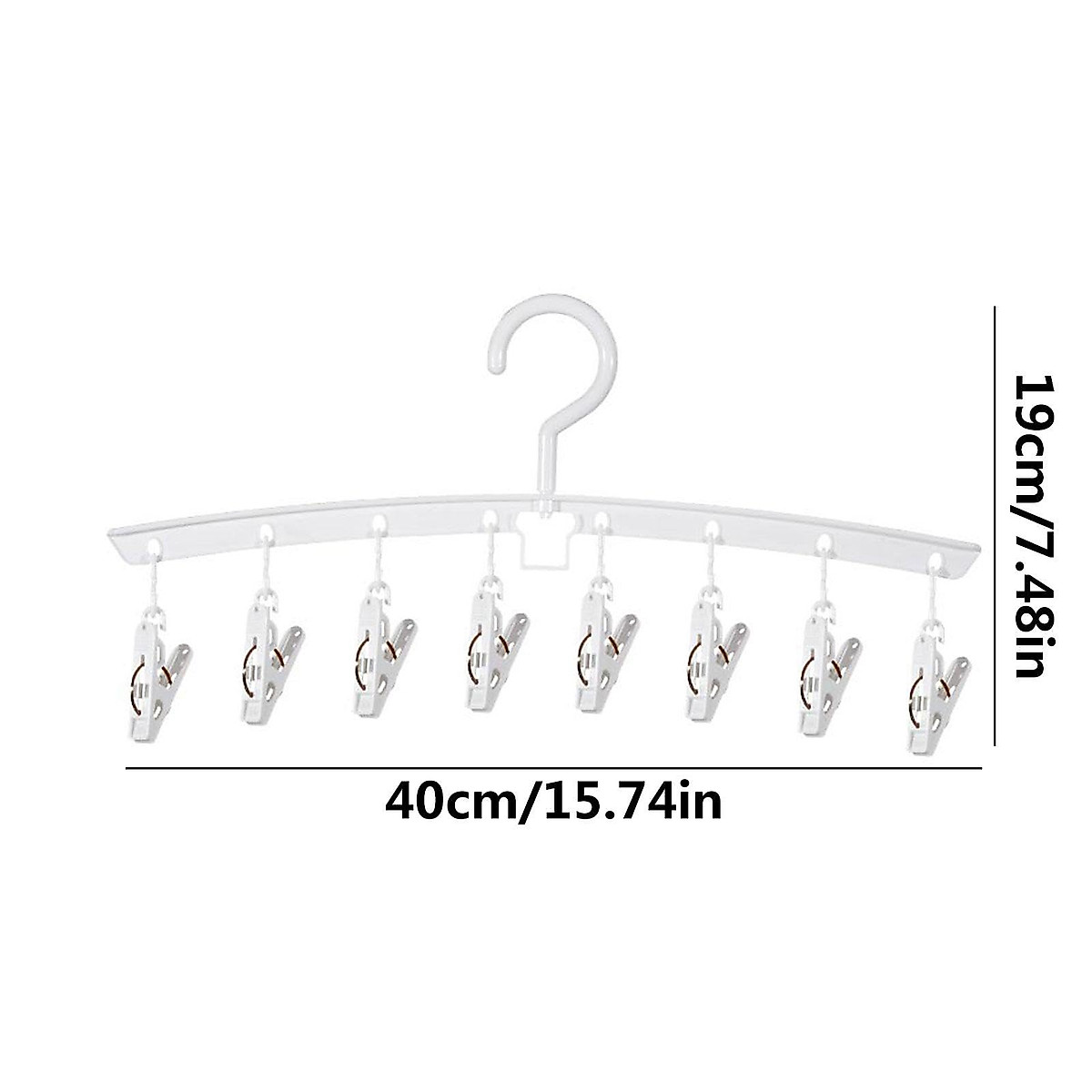 Clip & Drip Hangers, 3 Clothes Drying Hanger with Clips, Rotating Bra-Hanger-Space-Saving for Closet, Underwear and Socks Drying Rack Clip Set for Drying Socks, Towels, Underwear, Diapers