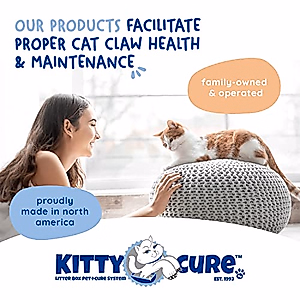 Kitty Cure Litter Box Emery Board and Manicure Strips, Scratch Liner for Litter Box, Nail File for Cats