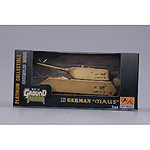 Easy Model German Army Maus War Used Camouflage Military Vehicle Kit