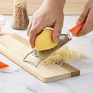 Cheese Grater, Vituer Stainless Steel Graters for Kitchen, Premium Cheese Grater with Handle, Cheese Grater Lemon Zester Handheld, Great for Cheese, Ginger, Chocolate, Spices and More, Dishwasher Safe