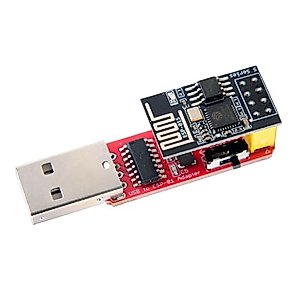 Stemedu USB to ESP8266 ESP-01S ESP-01 Wireless WiFi Transceiver & Programmer CH340G Serial Adapter Module with 4MB Flash, 115200 Baud Rate for IoT Projects