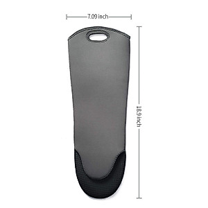 1 PC Oven Mitt 4.5mm Neoprene Oven Glove Extra Long Non-Slip Heat Resistant - FUNLAVIE