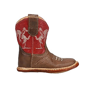 Roper Western Boot Boys Leather 3 Infant Brown 09-016-7912-1386 BR