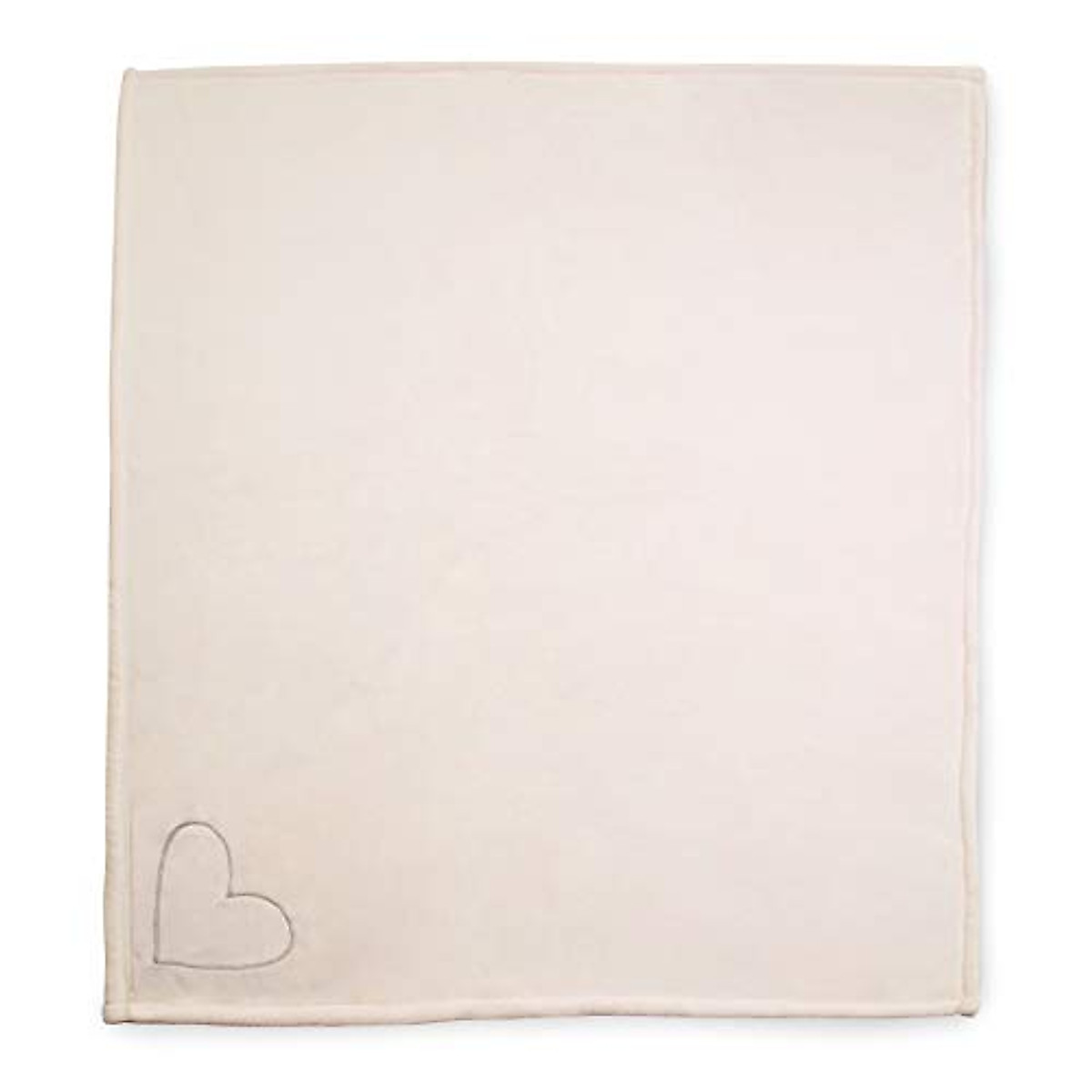 Pavilion Gift Company Forever in Our Hearts-50x60 Super Soft Royal Plush Throw Blanket, Cream