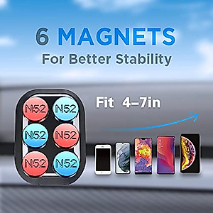 TOPABYTE Tesla Model 3/Y Phone Holder Magnetic Phone Mount for Screen 2016-2022 Tesla Accessories Invisible Foldaway