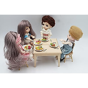 Lovely Mixed 5 Assorted Dollhouse Miniature Food,Tiny Food for Collectibles