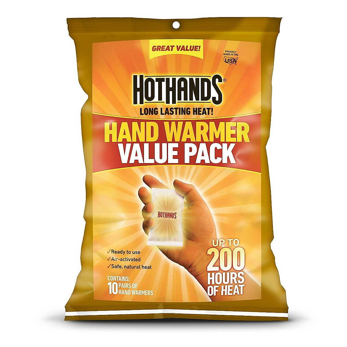 HotHands Hand Warmer Pack (up to 10 Hours Heat)-Super Bonus Pack, 80 Pair