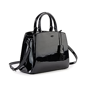 DKNY Paige Medium Satchel, Black/Black