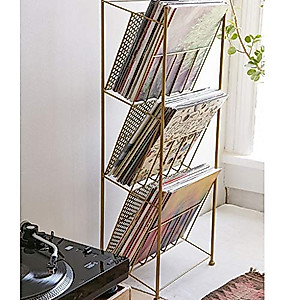 Li Wei Shop Magazine Rack/Newspaper Rack Metal Floor Magazine Storage Rack Magazine Publicity Newspaper and Magazine Display Rack Home Storage Bookshelf Living Room Book Sorting Basket