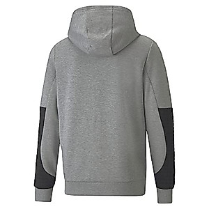 PUMA Men's Standard BMW MMS Full-Zip Hoodie, Medium Gray Heather