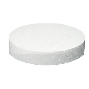 4" X 2" Round Cake Decoration Fake Cake Foam Dummy with Butterfly Cake Topper