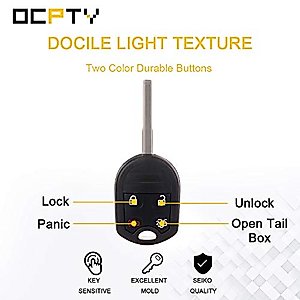 OCPTY 1 X Flip Key Entry Remote Control Key Fob Transmitter Replacement for Ford for Escape for Focus for Transit for Fiesta for Transit Connect CWTWB1U793 1788A-FWB1U793