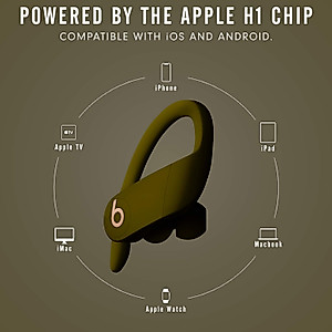 Powerbeats Pro Wireless Earbuds - Apple H1 Headphone Chip, Class 1 Bluetooth Headphones, 9 Hours of Listening Time, Sweat Resistant, Built-in Microphone - Moss