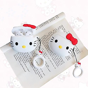 2Pack Cartoon Cases Cover for Airpod 1&2,Kawaii Funny 3D Cartoon Anime Character Unique Fancy Soft Silicone Charging Case Cover Suitable for Men and Women