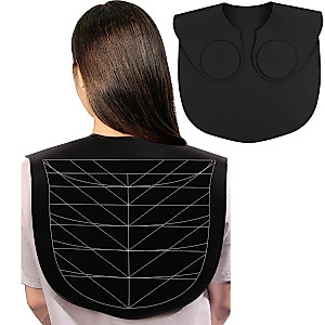 XDONEF Hair Cutting Guide Collar Silicone Waterproof Cutting Cape for Hair Stylist Hair Cutting Mat for Shoulders Hair Cut Mat with Guidelines Weighted Neck Wrap for Salon Home Large