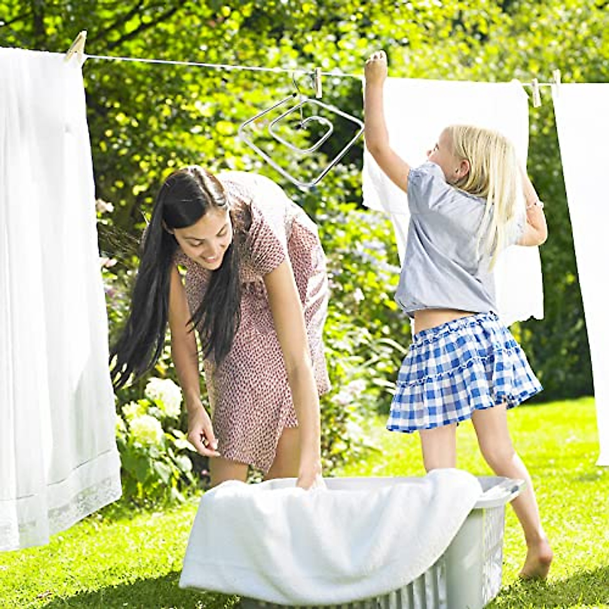 DOITOOL 2pcs Spiral Hanger Stainless Steel Spiral Drying Rack Sheets and Blankets Spiral Saving Rack Drying Rack Square Spiral Quilt Storage Hanger