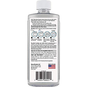 Urnex The Professional Barista's Choice Keurig Compatible Coffee Maker Universal Descaling Solution (2 Pack, 2 Uses Per Bottle)
