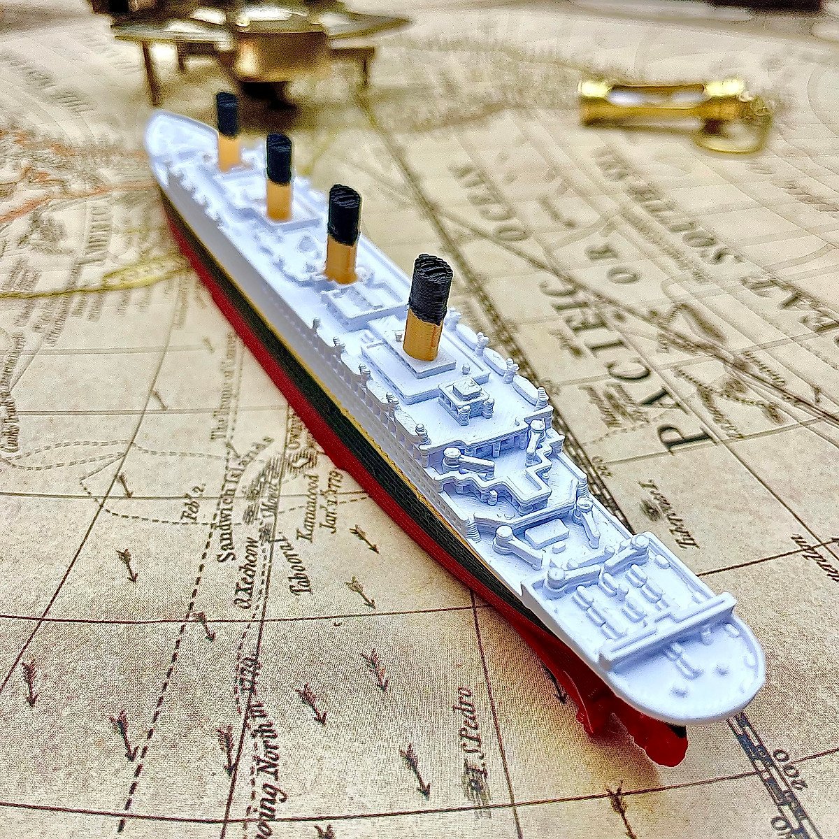 TitanicToyCo RMS Titanic Model Ship or Britannic or Olympic 8" Assembled Titanic Toys For Kids, Historically Accurate Titanic Toy, Titanic Ship, Titanic Cake Topper, Toy Ships, Titanic Boat