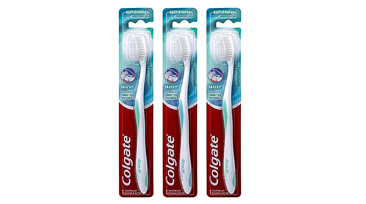 Colgate Wave Sensitive Toothbrush - Gentle Clean for Sensitive Gums
