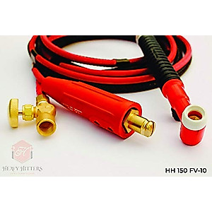 Heavy Hitters Tig Rig 150 amp package 15ft cables HH150FV-15, Air Cooled Two Piece Welding Torch.