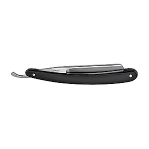 DOVO Straight Razor with Cellidur Black Handle Carbon Steel Blade