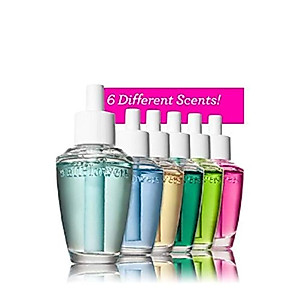 Bath & Body Works 6-Pack Wallflowers Sampler Fragrance Refills, 6 Different Scents, Assorted Colors