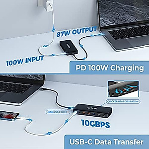 USB C Laptop Docking Station, 15 in 1 Triple Display Multiport Adapter 3 Monitors Dock with Dual DP, HDMI, VGA, USB C/A, RJ45, SD/TF, Mic/Audio, PD Compatible for MacBook/Dell/HP/Lenovo Laptops Black