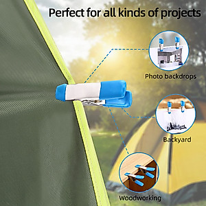 FASTORS Small Spring Clamps for Woodworking,Backdrop Clips,Mini Clamps for Crafts,Photography Studio and Muslin Backdrop,Metal Heavy Duty 2Inch 30PCS