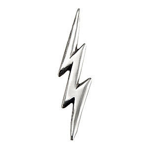 Sterling Silver Thunderbolt Lightning Bolt Pendant
