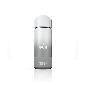 Ninja, Travel Mug, Sip Perfect 16oz, Brings Hot Drinks to Sippable Temperature in Minutes, Stainless Steel, Leak Proof, Dishwasher Safe, Metal Insulated Tumbler, White, DW1603WH