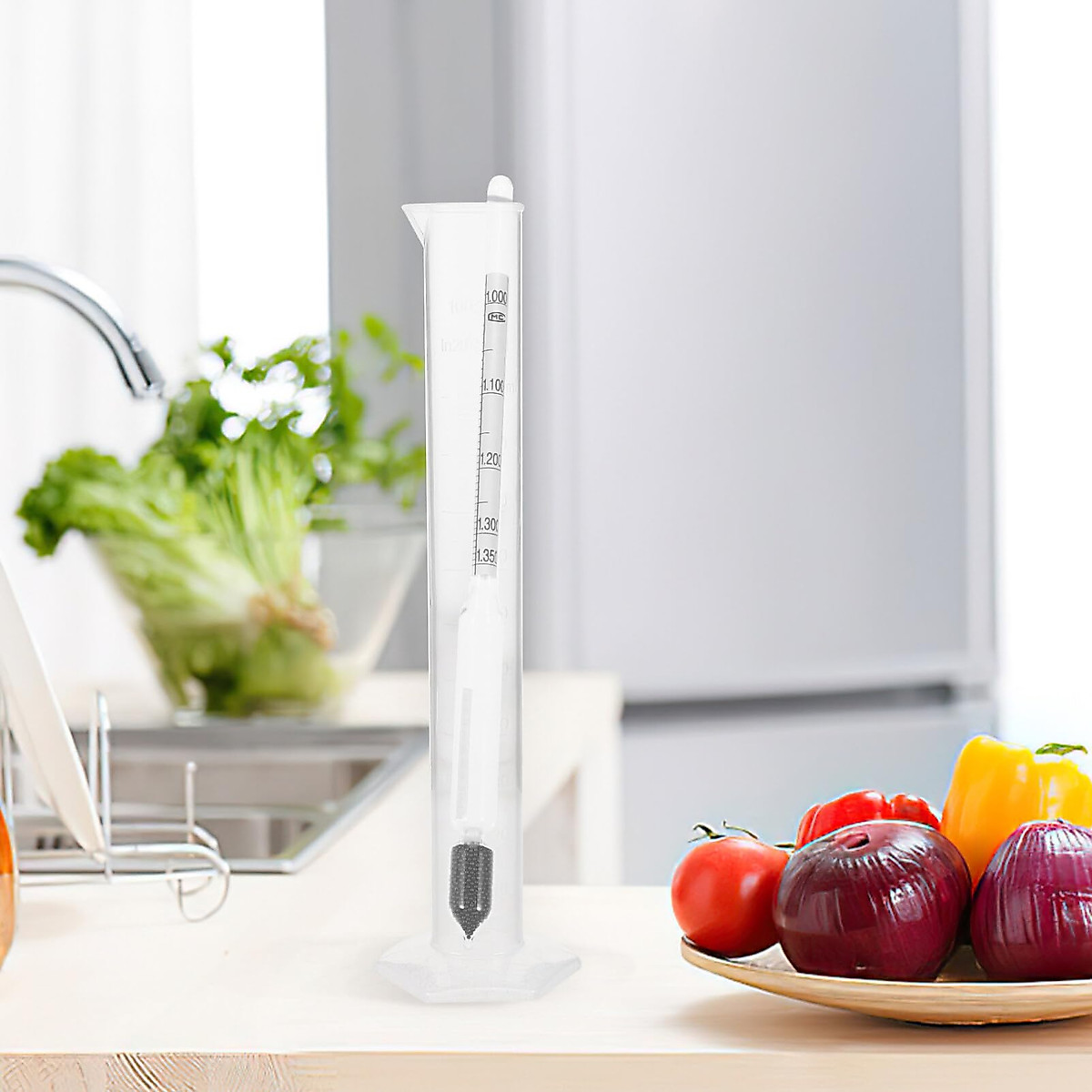 Mobestech Hydrometer Alco-HOL Meter Kit: Hydrometer Alco-HOL Tester Alco-HOL Hydrometer for Li-quor Proofing Distilling 0-35+