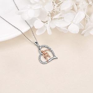 YAFEINI Sports Lovers Gifts for Women 925 Sterling Silver Basketball Necklace Inspirational Pendant Jewelry for Basketball Lovers (Basketball Necklace)