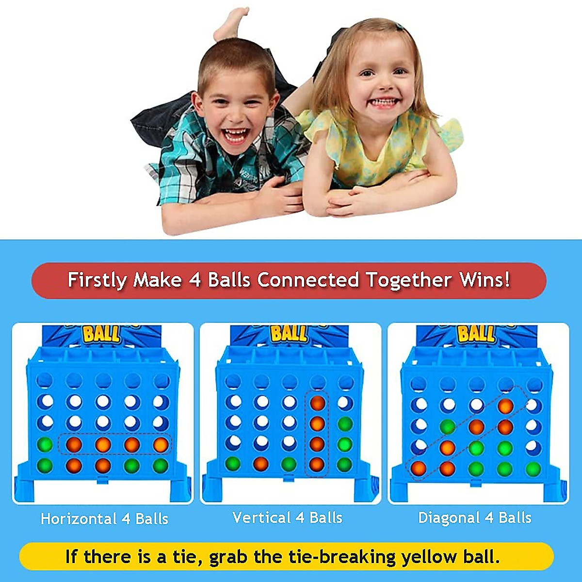 YEIBOBO ! Bounce Balls Shots Game Bounce 4 in a Row