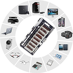 Kaisi 70 in 1 Precision Screwdriver Set Professional Electronics Repair Tool Kit with 56 Bits Magnetic Driver Kit, Anti Static Wrist Band, Spudgers for Tablet, Macbook, PC, iPhone, Xbox, Game Console